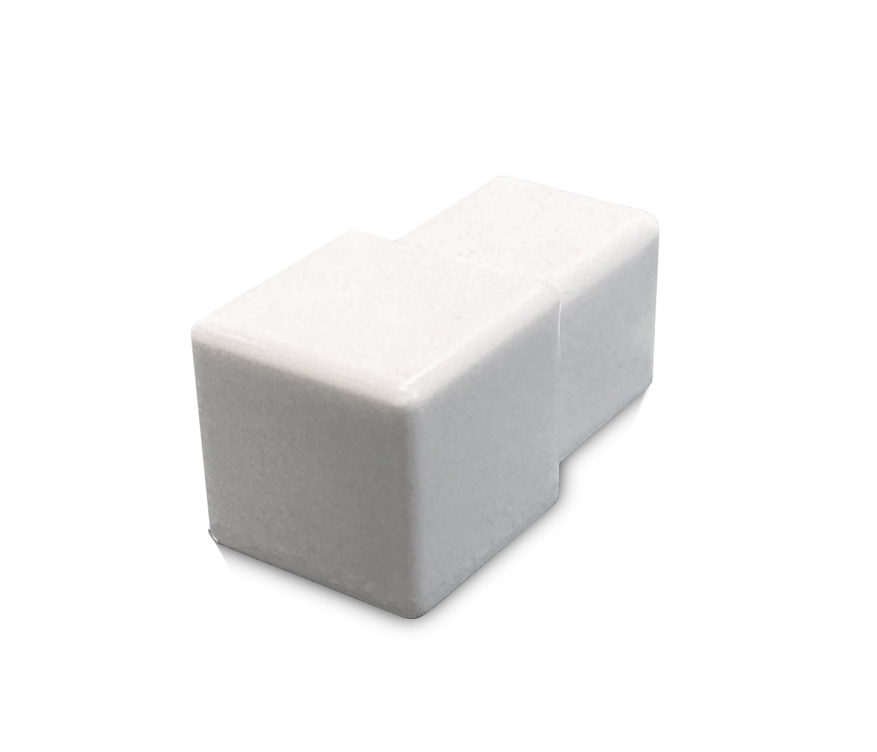 ECKSTÜCK Quadratprofil PVC brillantweiß | Fliesen Alfers